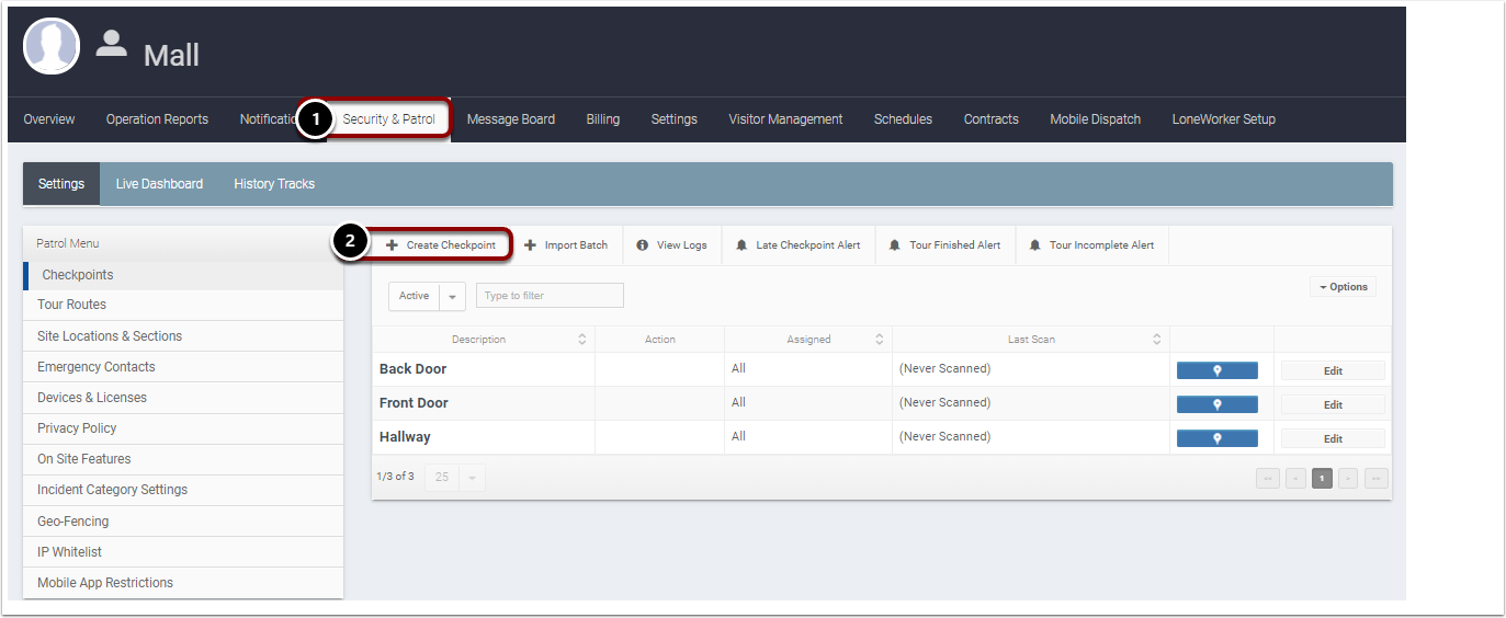 Create a checkpoint with an NFC chip or a barcode – TrackTik Help Center