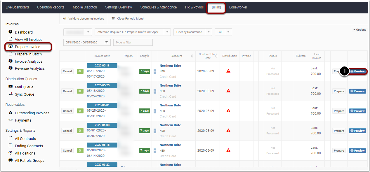 Billing and Invoicing – TrackTik Help Center