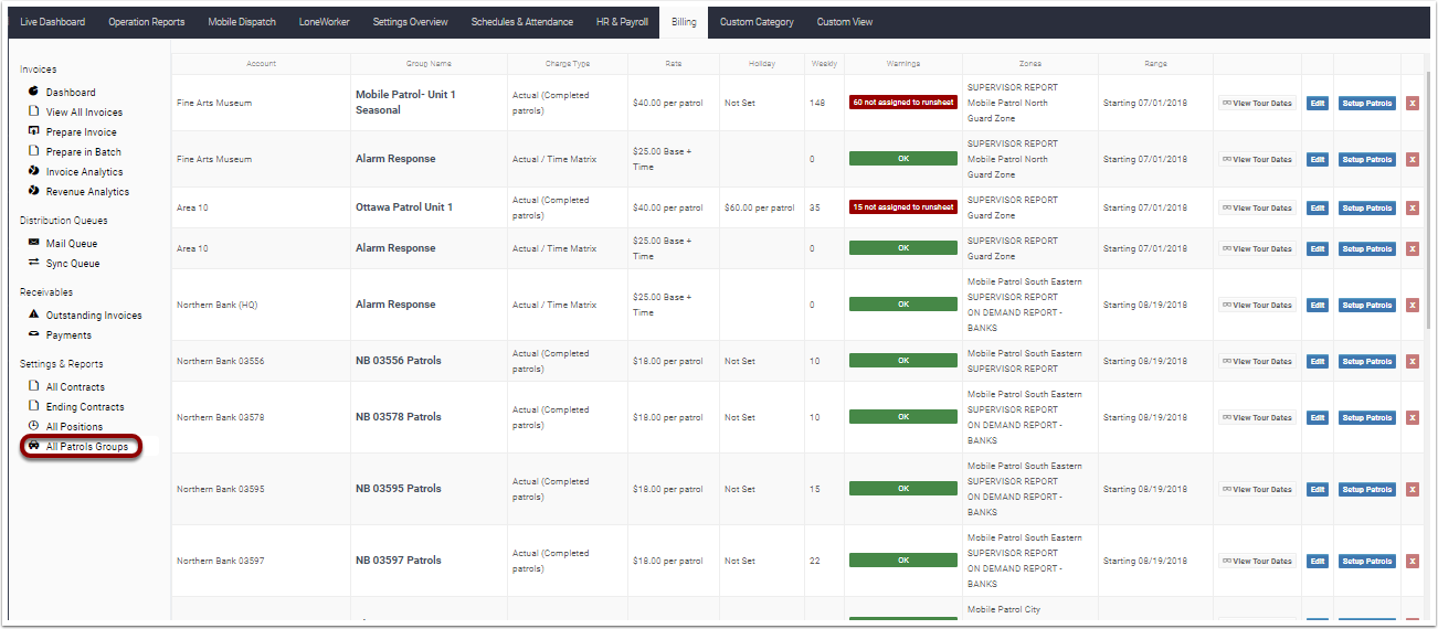 All Patrol Groups – TrackTik Help Center