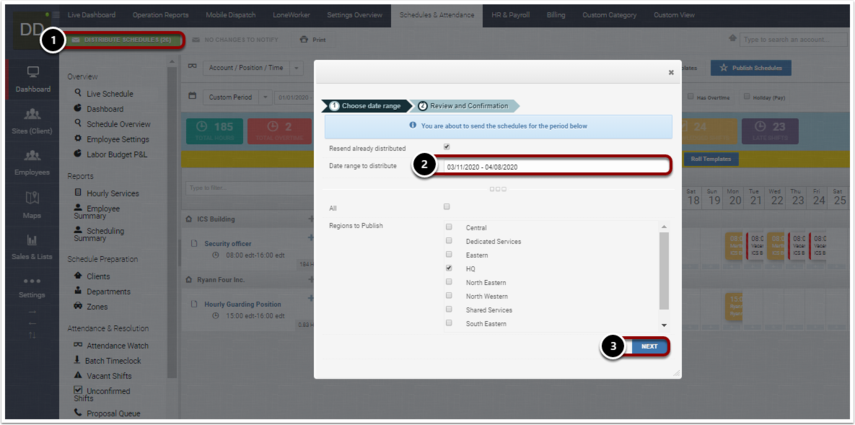 Schedules & Attendance: Update the Schedule – TrackTik Help Center