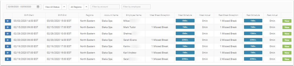 View Break Log Exceptions and Break Summary Reports – TrackTik Help Center