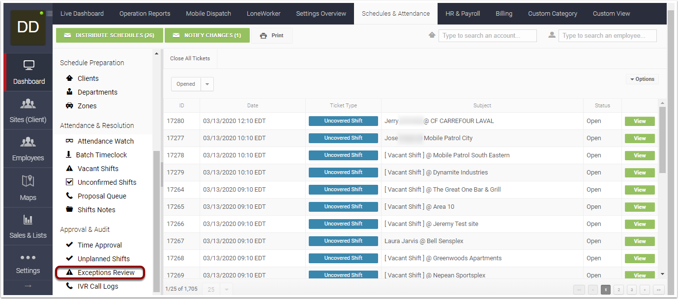 Scheduling and Attendance: Attendance and Resolution How To – TrackTik ...