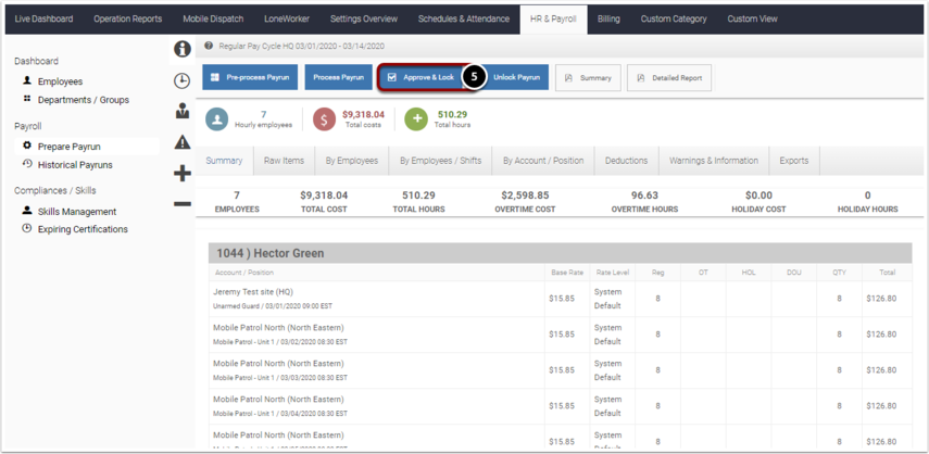 Payroll – TrackTik Help Center