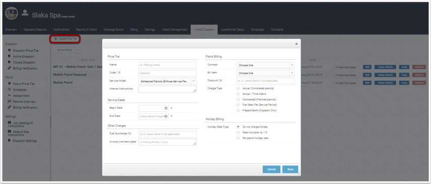 Set Up Service Models – TrackTik Help Center