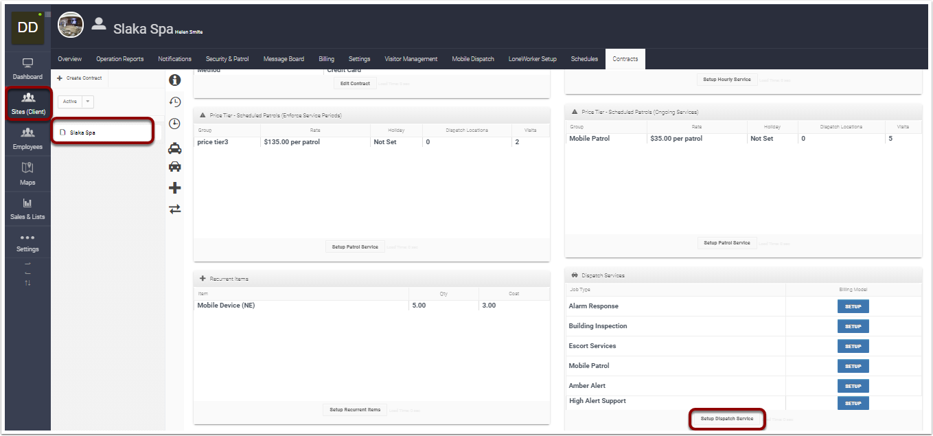 Set Up Service Models – TrackTik Help Center