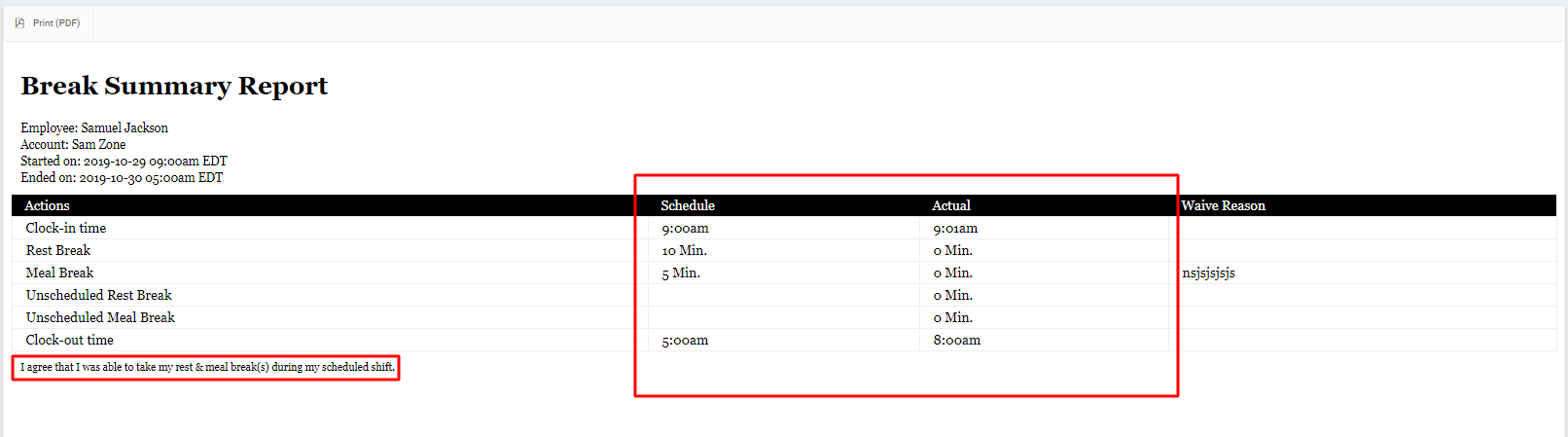 View Break Log Exceptions and Break Summary Reports – TrackTik Help Center