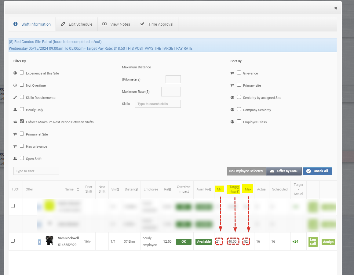 HR Profile: Scheduling Settings – TrackTik Help Center