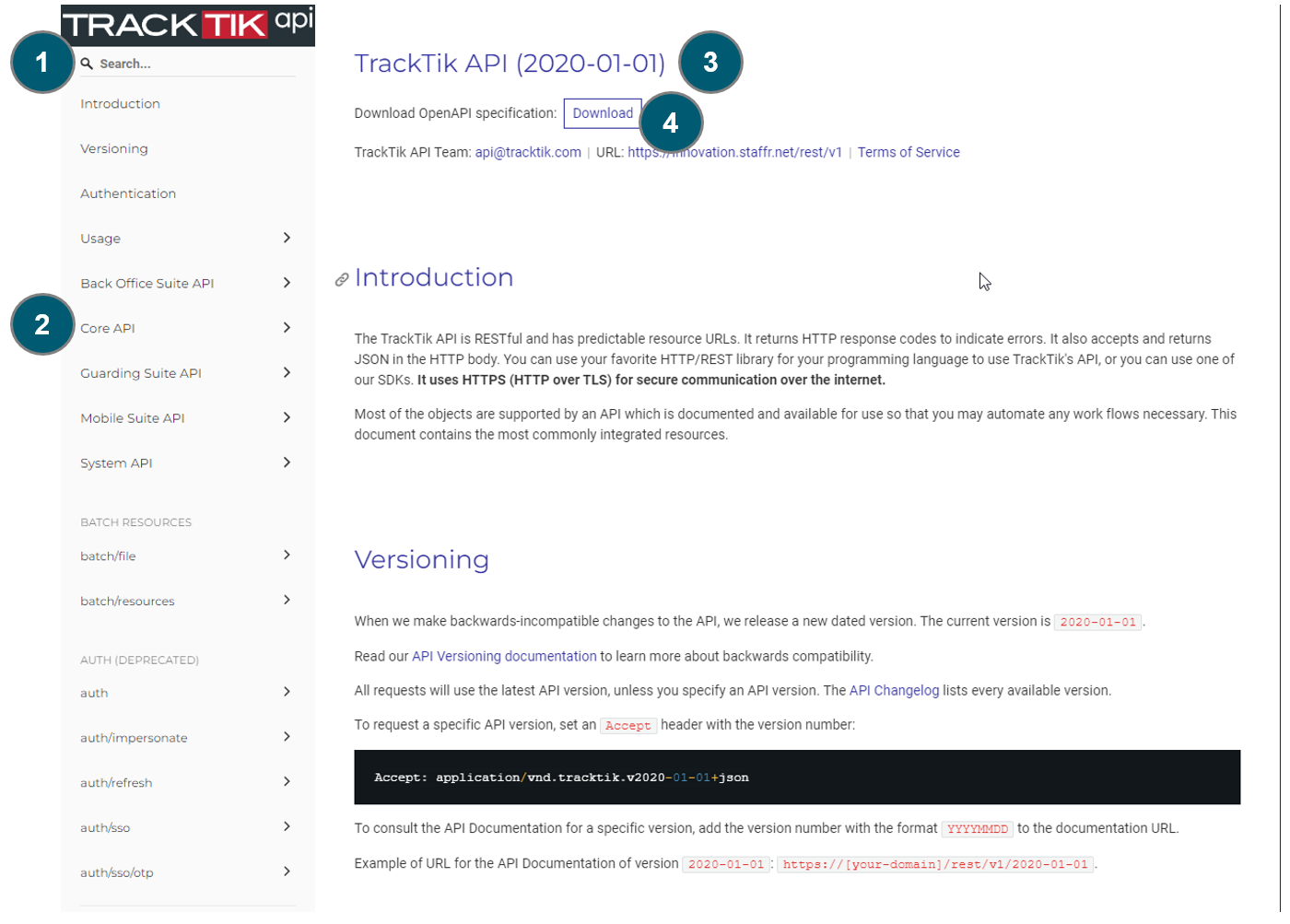 Extended Api Documentation Support And Status Tracktik Help Center 