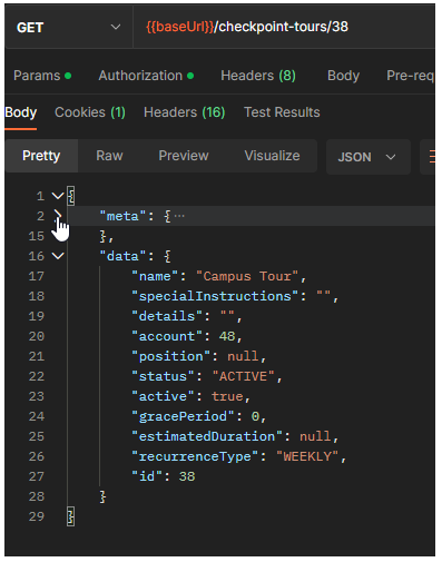 Checkpoint Tours : Create, Start, Scan, End, Tour Session Comments ...