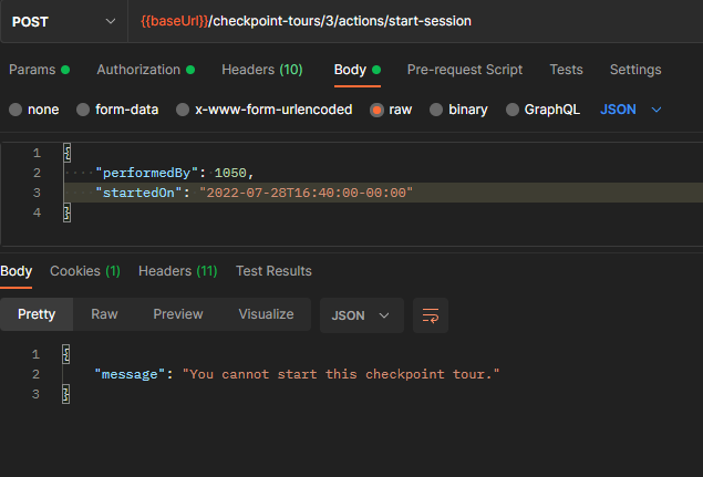 Checkpoint Tours : Create, Start, Scan, End, Tour Session Comments ...