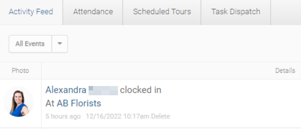 Work Sessions (starting and stopping via API) – TrackTik Help Center