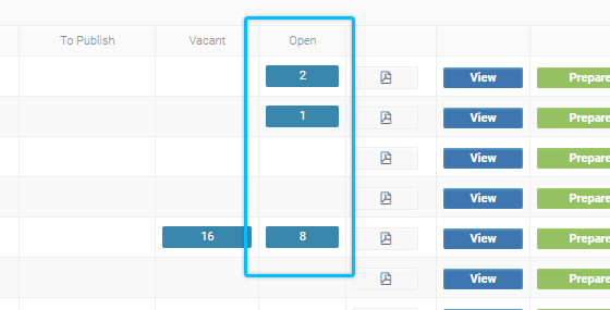 View published Open Shifts in the Admin Portal – TrackTik Help Center