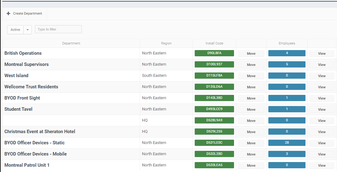 Departments – TrackTik Help Center